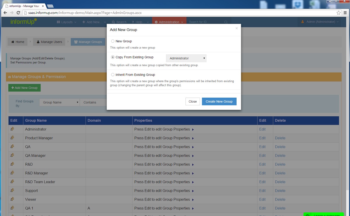 Bug Tracking System Of InformUp BugUp Tracker Software